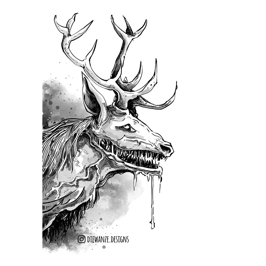 Oh Deer drawing by Ares Nguyen | Doodle Addicts