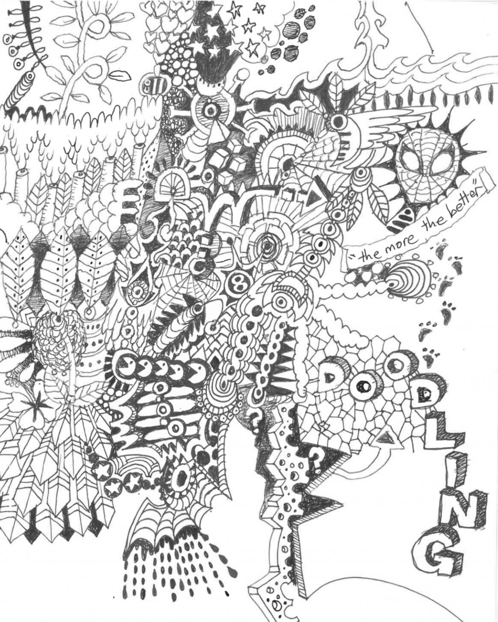 Doodling in September meetings drawing by kid tiki | Doodle Addicts