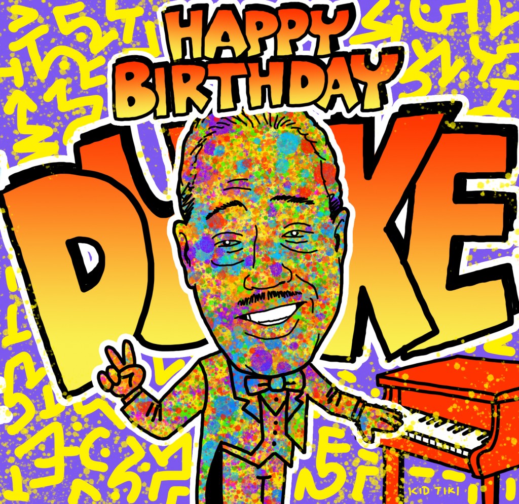 Happy Birthday Duke Ellington drawing by kid tiki | Doodle Addicts