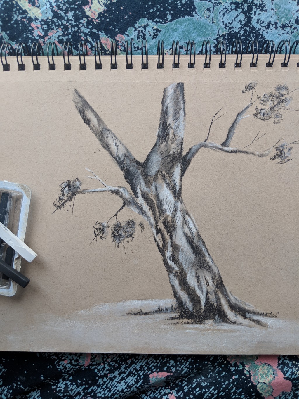 Charcoal Tree drawing by Jami Lea | Doodle Addicts