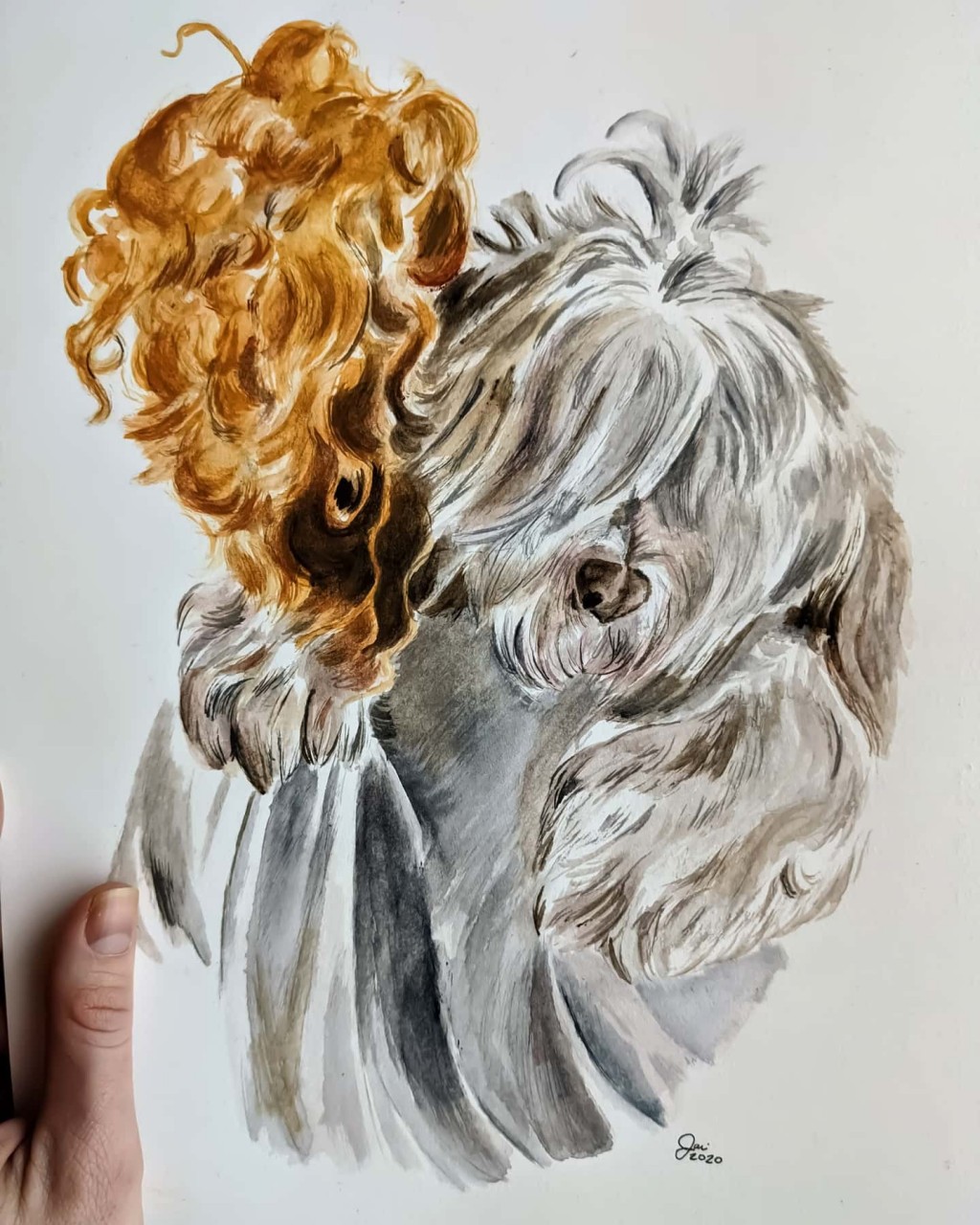 A good hair day drawing by Jami Lea | Doodle Addicts