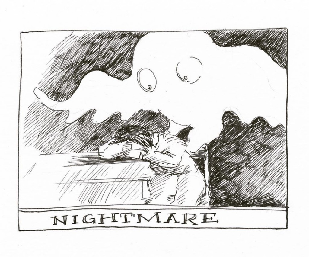 Nightmare drawing by Sabina Hahn | Doodle Addicts