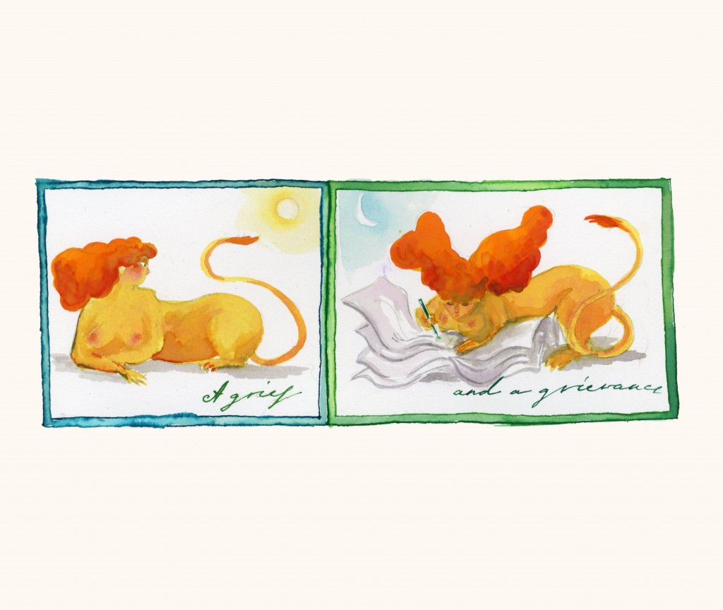 A grief and a grievance. drawing by Sabina Hahn | Doodle Addicts