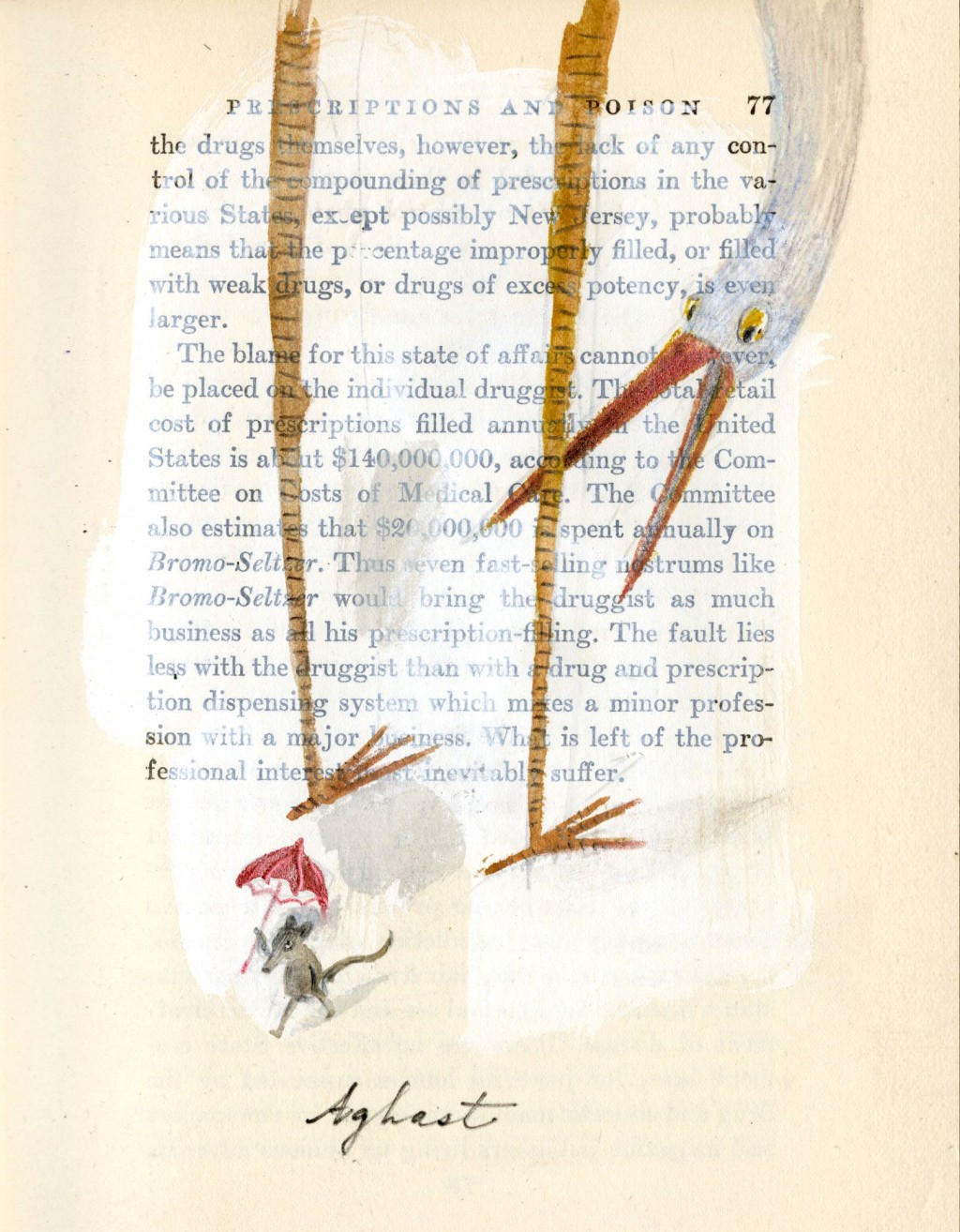 Aghast. drawing by Sabina Hahn | Doodle Addicts