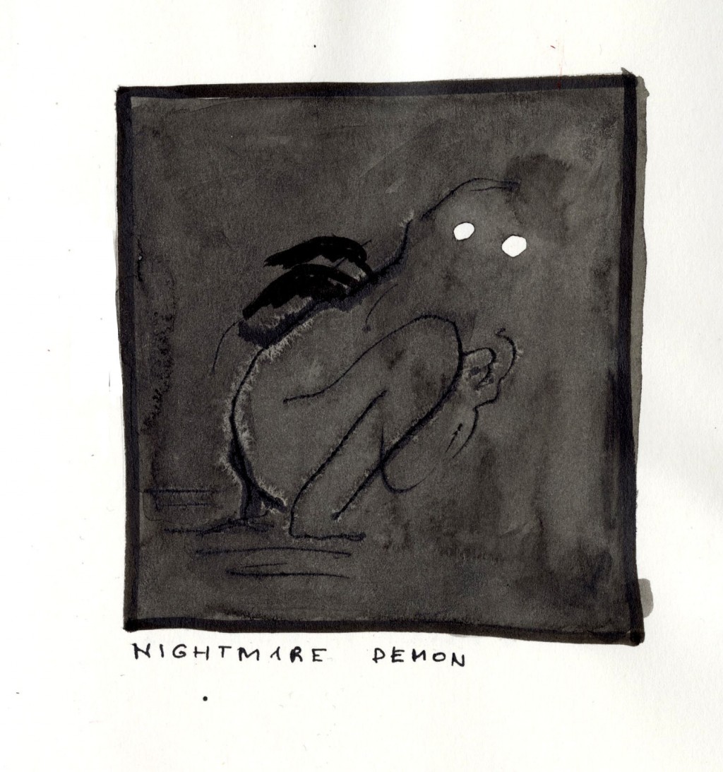 Nightmare demon drawing by Sabina Hahn | Doodle Addicts