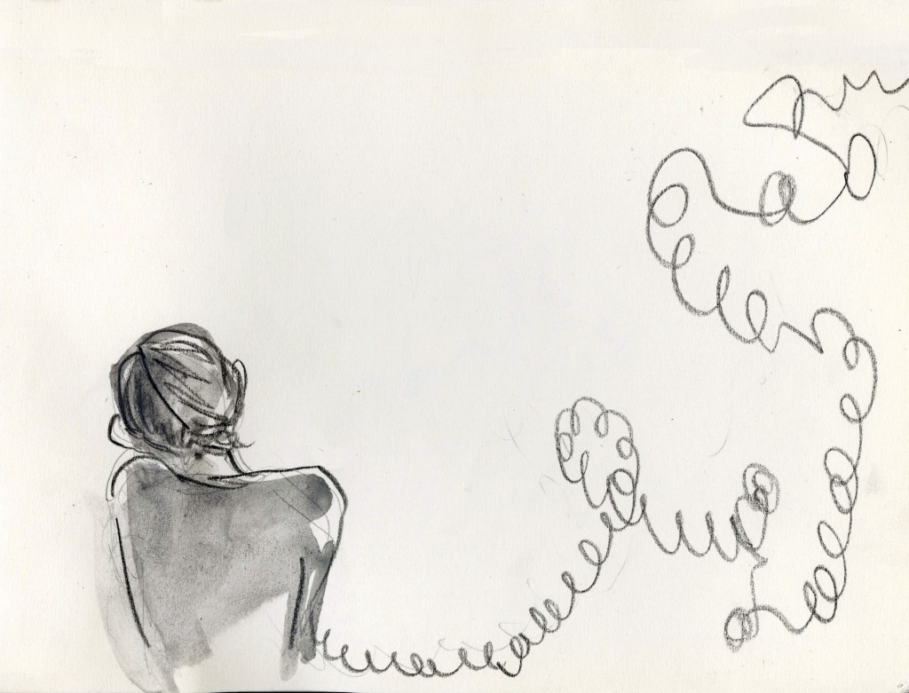 Phone drawing by Sabina Hahn | Doodle Addicts