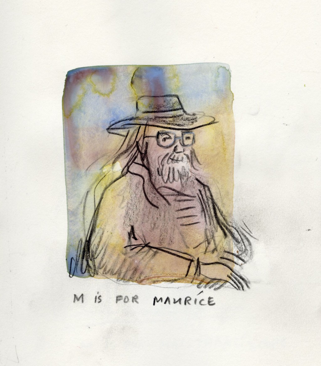 M is for Maurice drawing by Sabina Hahn | Doodle Addicts