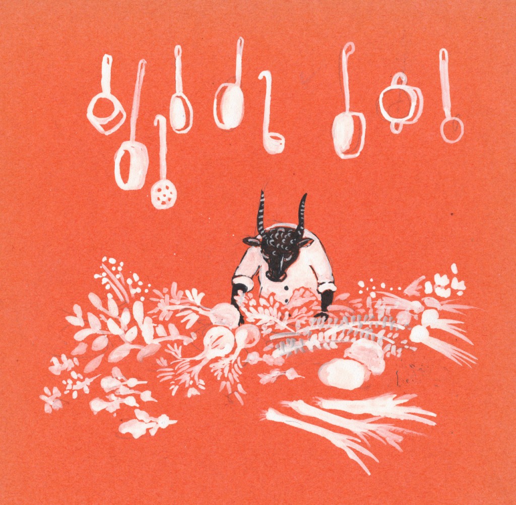 MInotaur drawing by Sabina Hahn | Doodle Addicts