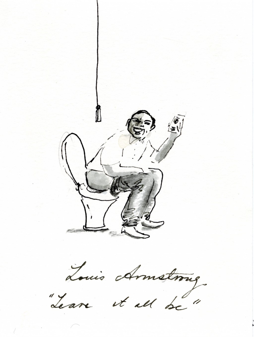 Louis Armstrong drawing by Sabina Hahn | Doodle Addicts