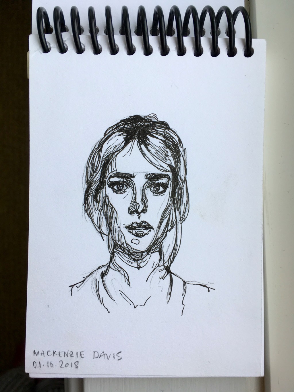 Mackenzie Davis drawing by Avery Franken | Doodle Addicts