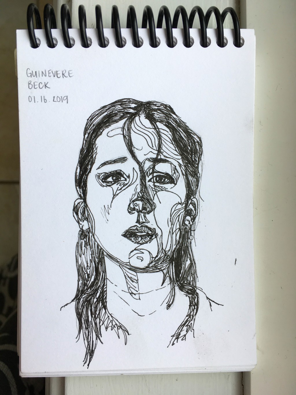 Guinevere Beck ("You") drawing by Avery Franken | Doodle Addicts