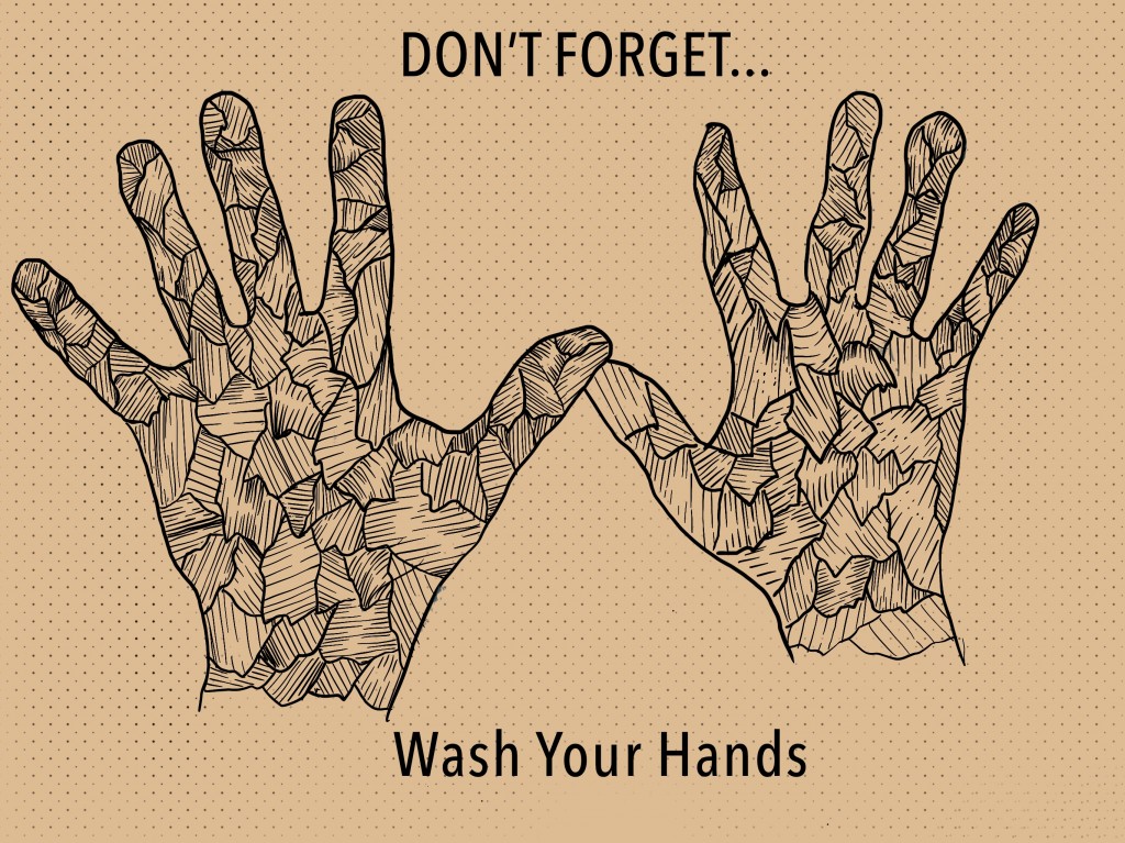 Don't Forget To Wash Your Hands drawing by Kevin VanEmburgh | Doodle ...