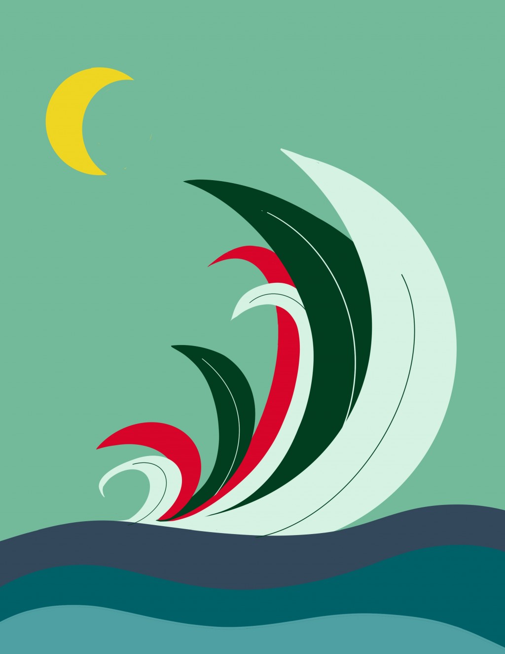 The Open Seas drawing by Kevin VanEmburgh | Doodle Addicts