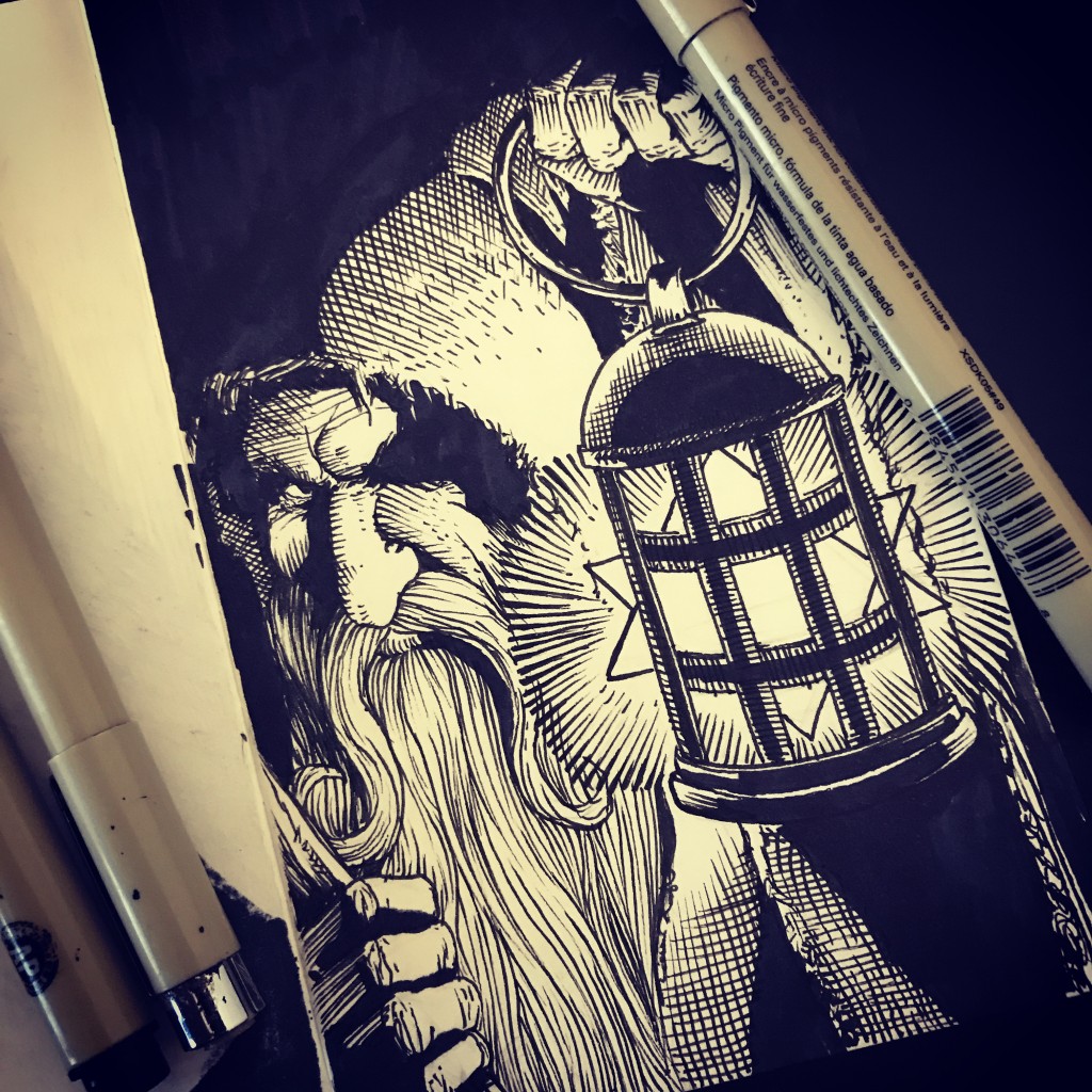 The Hermit drawing by Grisso | Doodle Addicts