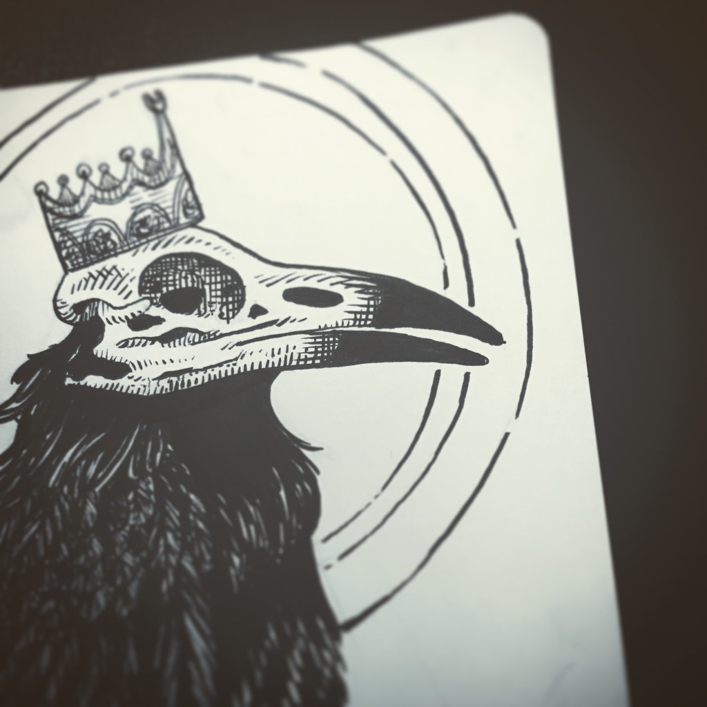 Crow King drawing by Grisso | Doodle Addicts