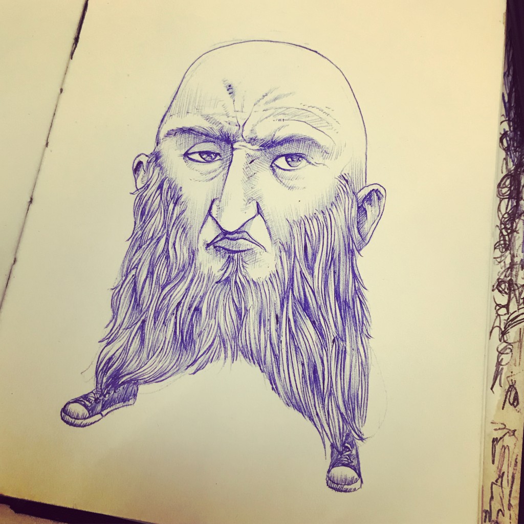 Bearded Doodle drawing by Grisso | Doodle Addicts