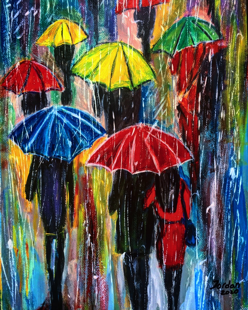 A rainy day in Bucharest city drawing by Iordan Daniela | Doodle Addicts