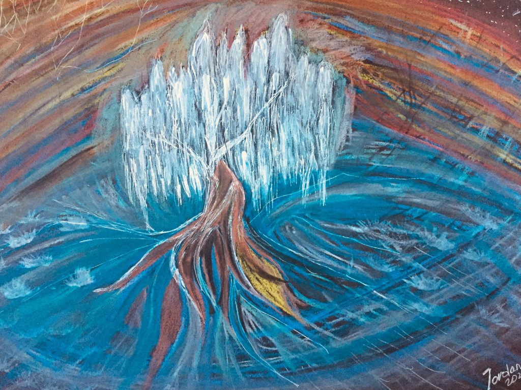 Cosmic tree drawing by Iordan Daniela | Doodle Addicts