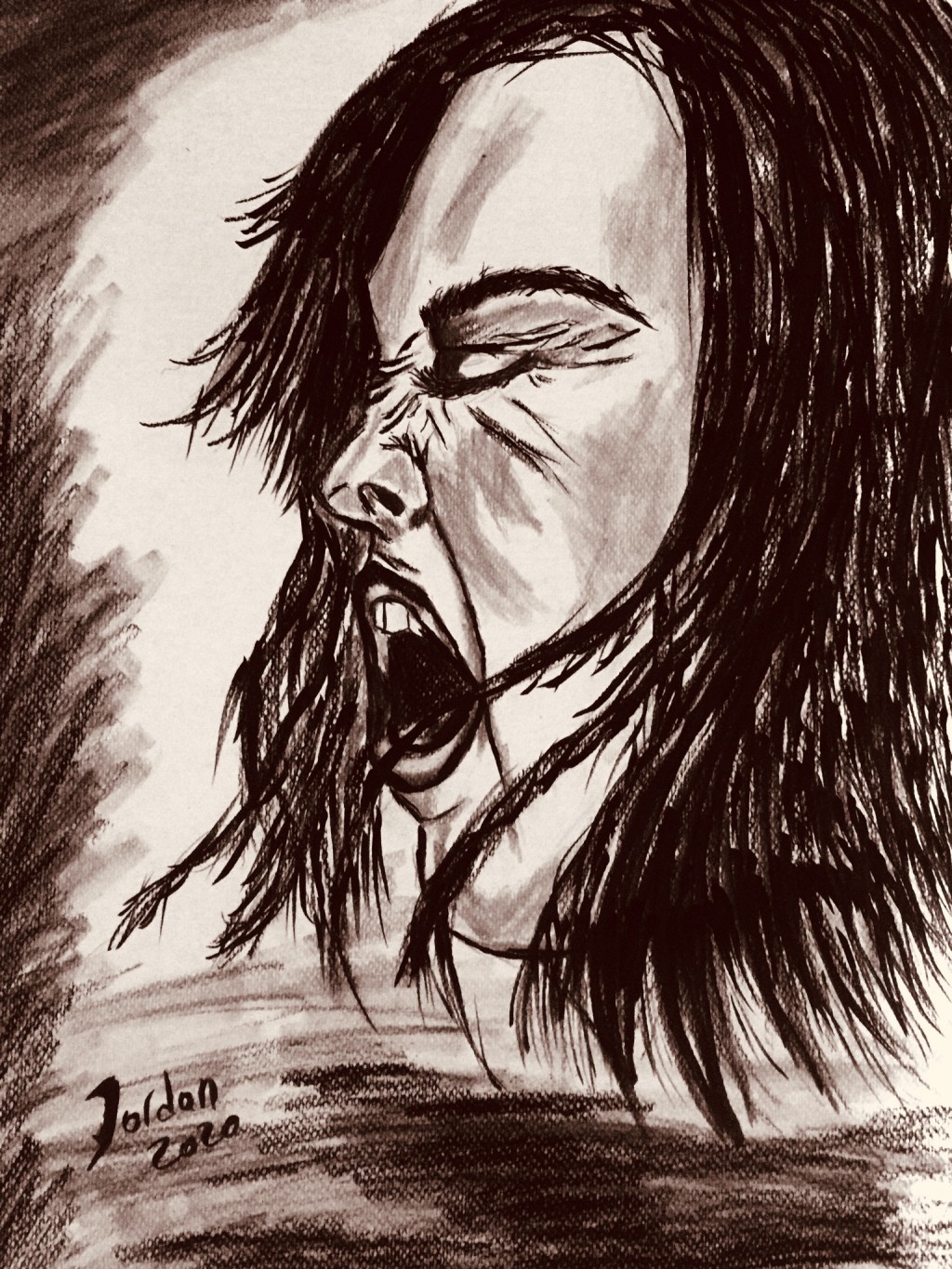 Screaming Drawing By Iordan Daniela Doodle Addicts 