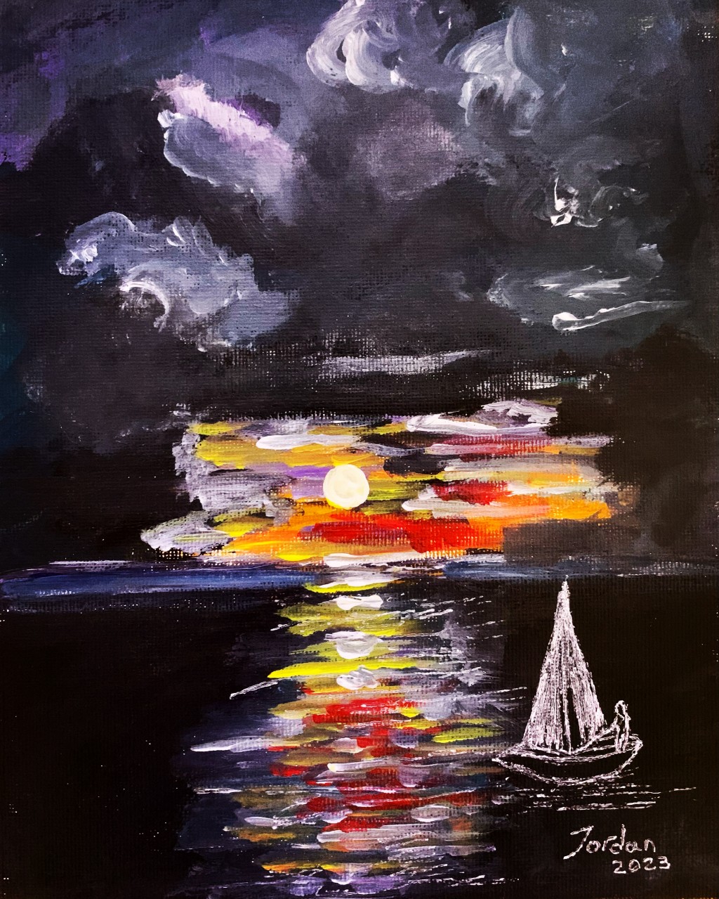 Silent night drawing by Iordan Daniela | Doodle Addicts