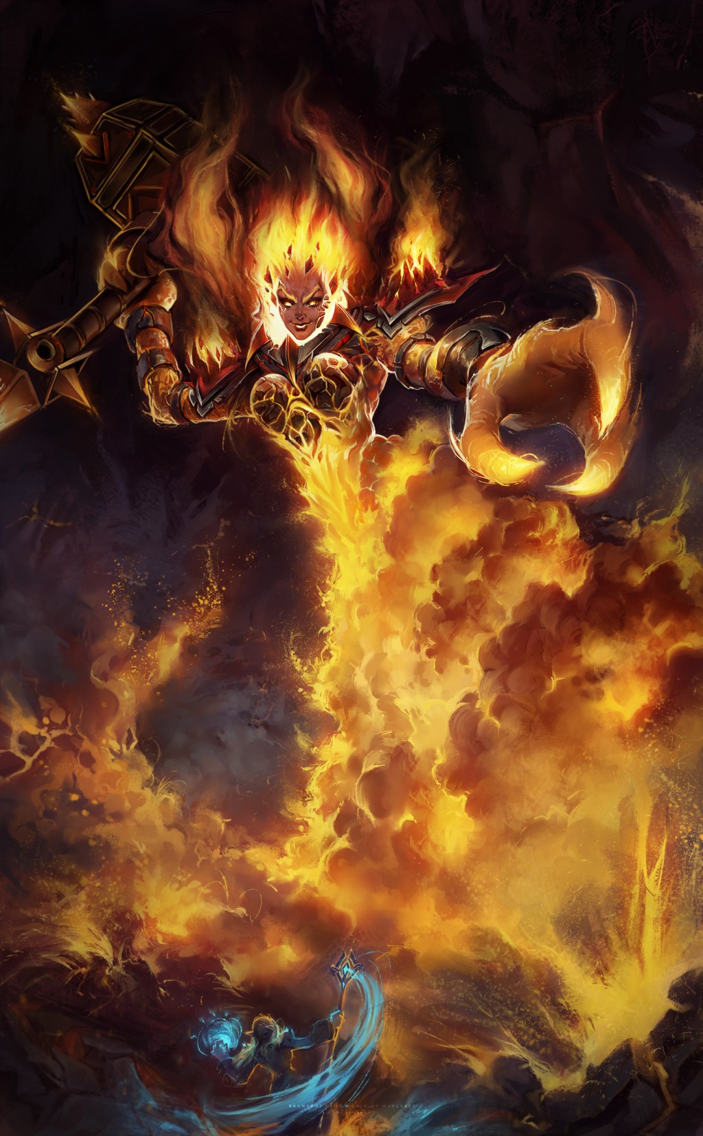 Ragnaros from World of Warcraft drawing by Dzikawa | Doodle Addicts