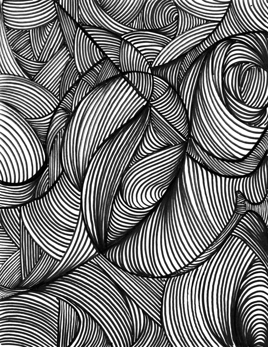 R drawing by WILLIAM OBRIEN | Doodle Addicts