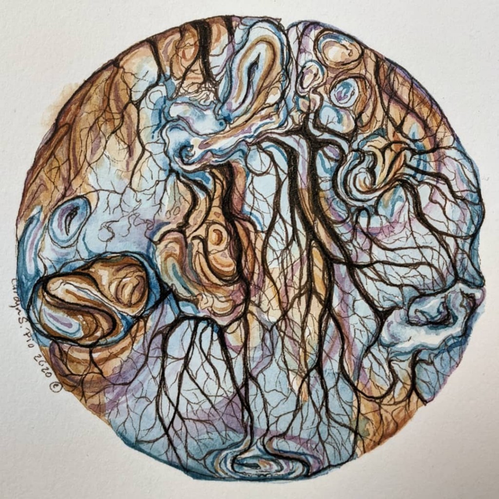 Reflection 2 drawing by Carolyn S. Pio | Doodle Addicts