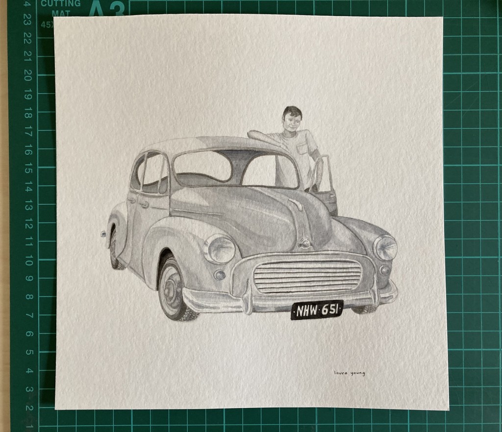 First Car drawing by Laura Young | Doodle Addicts