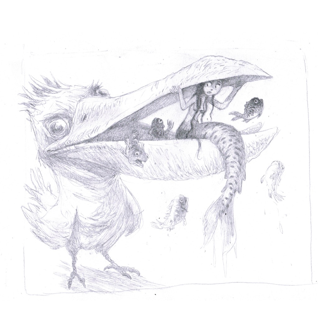 Mermay Sketch drawing by Jim Bryson | Doodle Addicts