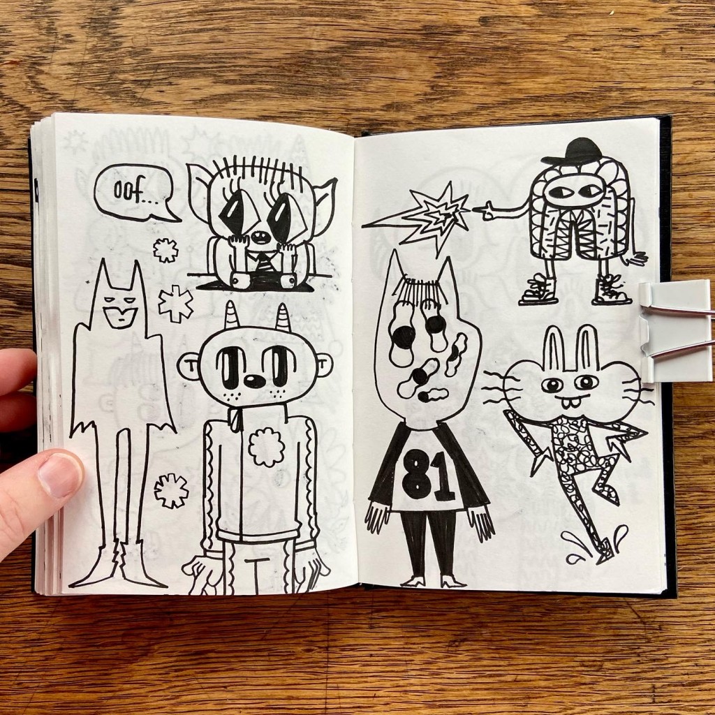 oof! drawing by Mary Ruth Butterworth | Doodle Addicts