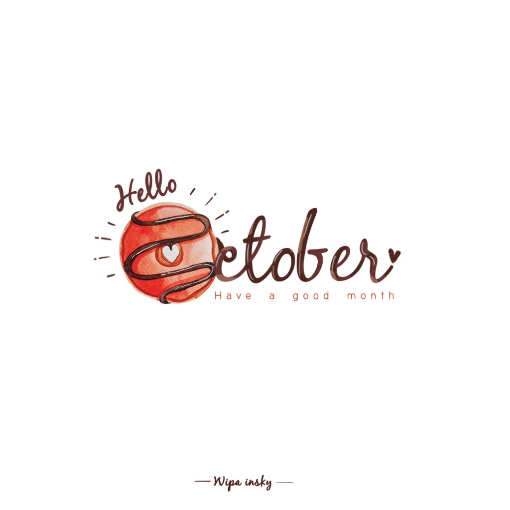 Hello October drawing by wipa | Doodle Addicts