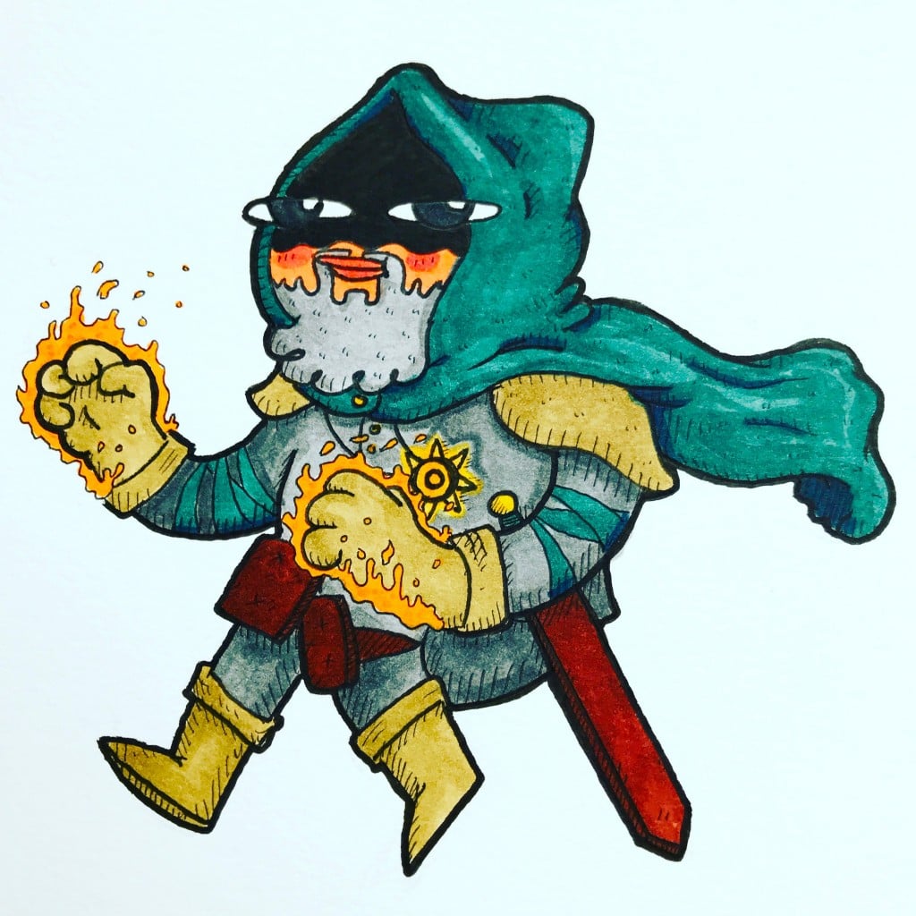 Fire Mage drawing by Charlie Haggard | Doodle Addicts