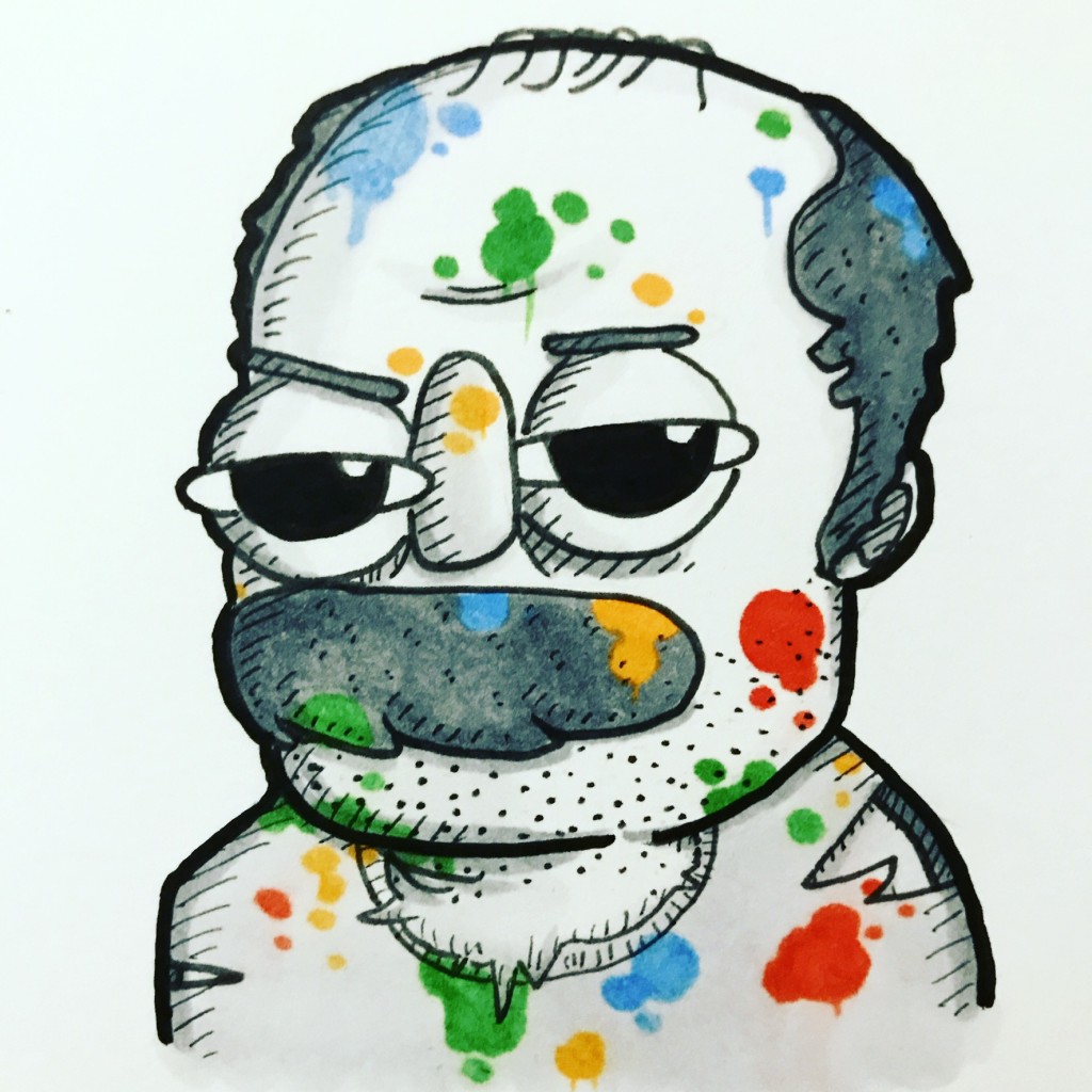 Messy drawing by Charlie Haggard | Doodle Addicts