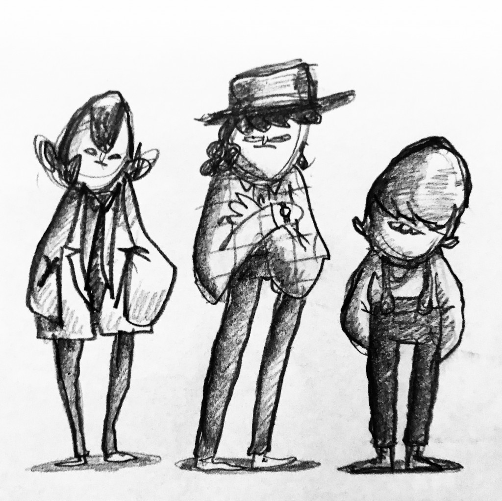 Unusual suspects drawing by Charlie Haggard | Doodle Addicts