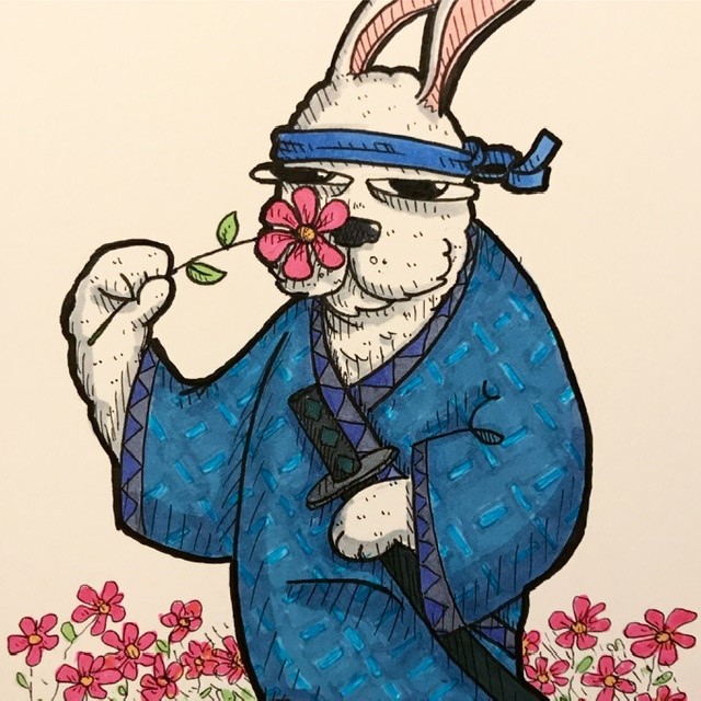 Bunny rabbit drawing by Charlie Haggard | Doodle Addicts