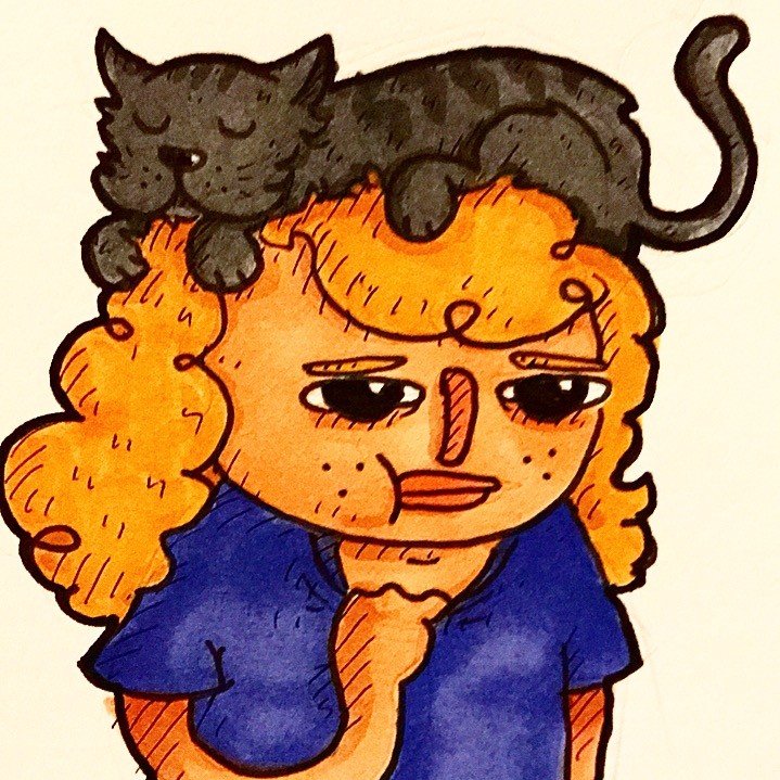 *Gulp* drawing by Charlie Haggard | Doodle Addicts