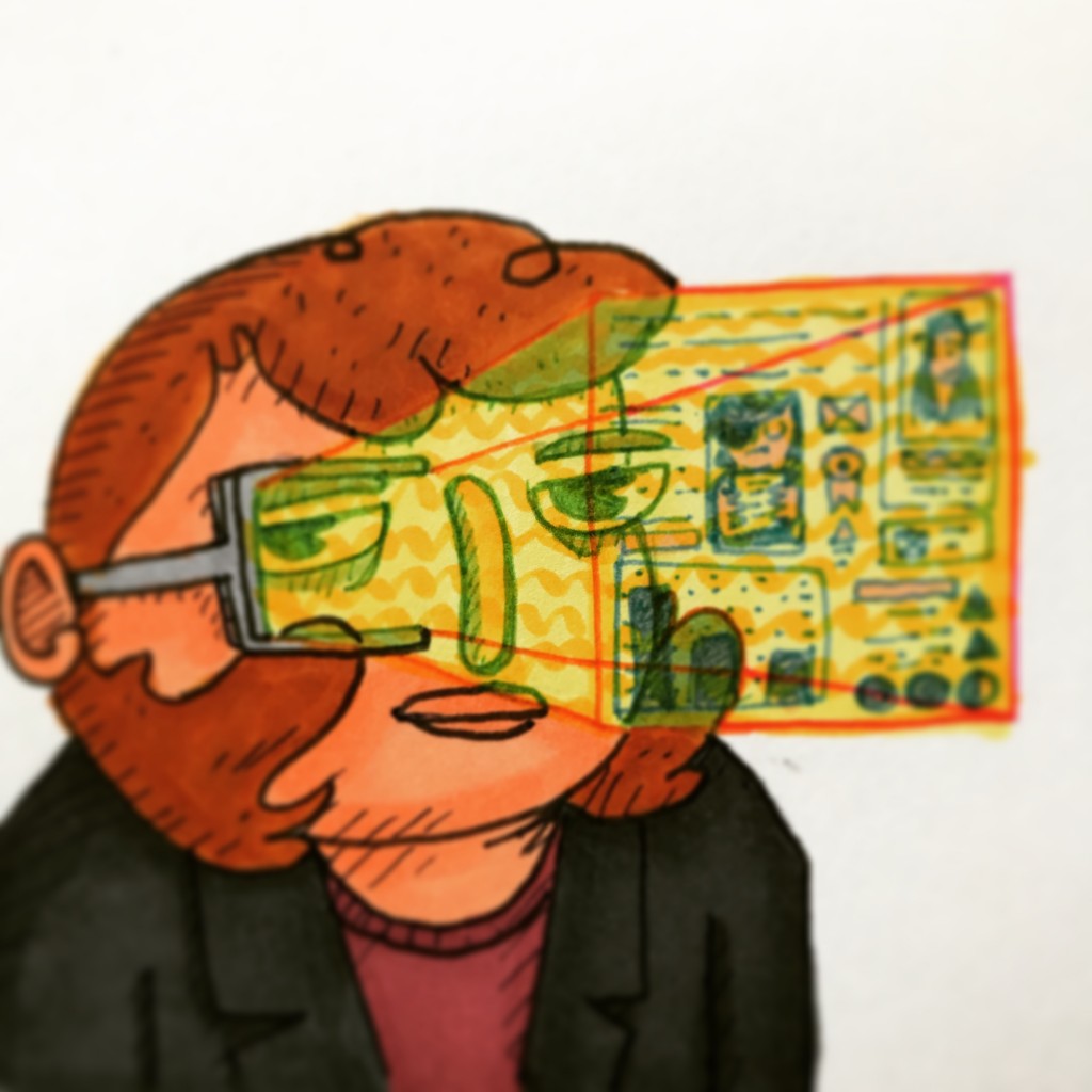 Future vision drawing by Charlie Haggard | Doodle Addicts