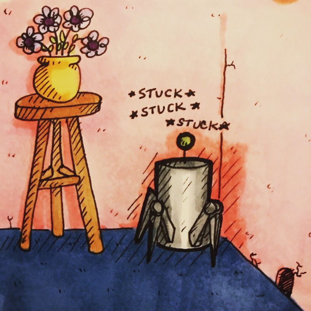 I’m stuck drawing by Charlie Haggard | Doodle Addicts