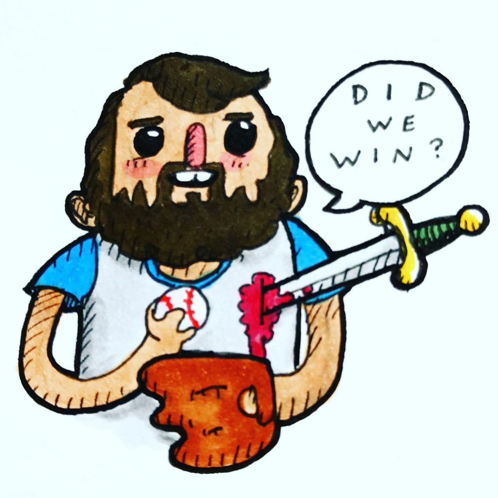 Did we win? drawing by Charlie Haggard | Doodle Addicts