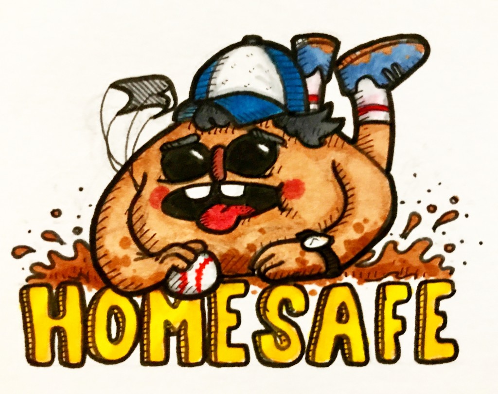 Home safe drawing by Charlie Haggard | Doodle Addicts