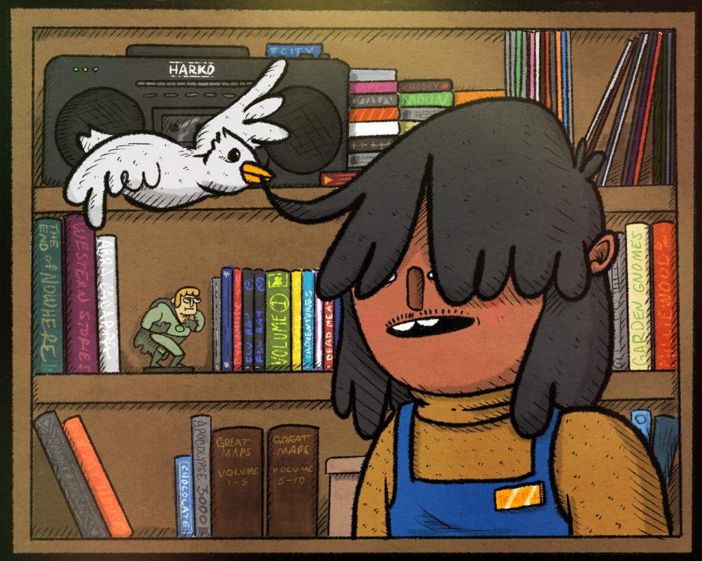 First day on the job drawing by Charlie Haggard | Doodle Addicts