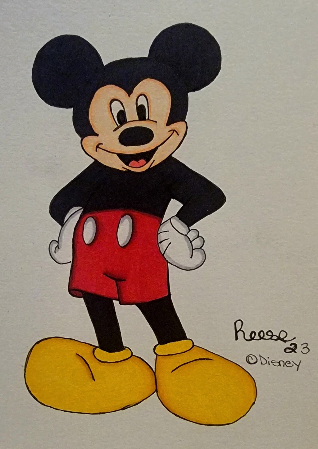 Mickey Mouse drawing by Chariss Williams | Doodle Addicts