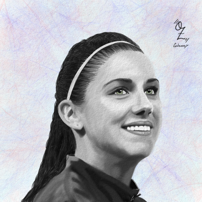 Alex Morgan drawing by Oscar | Doodle Addicts
