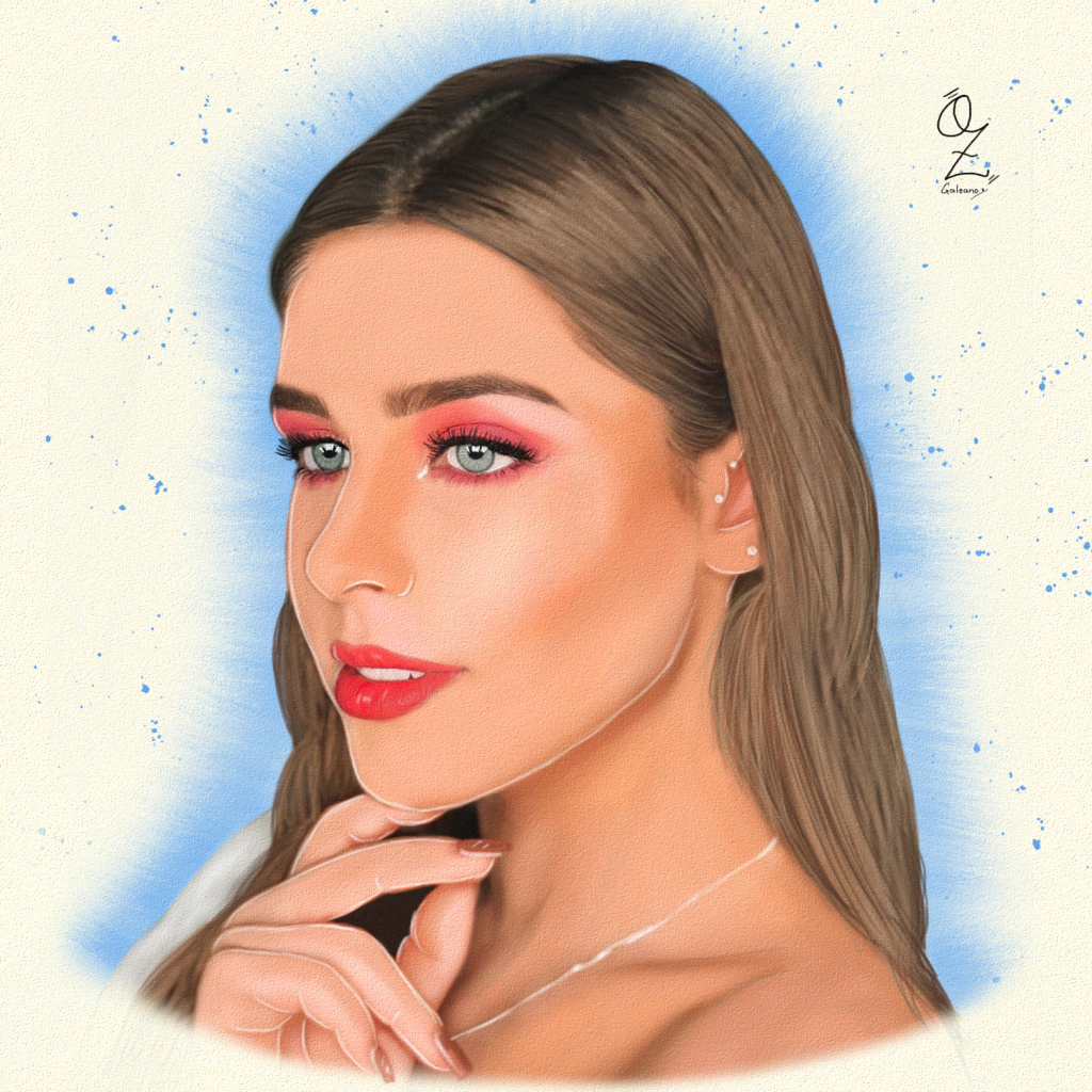 Gabi Stacenco Oz Galeano Portrait Drawing drawing by Oscar | Doodle Addicts