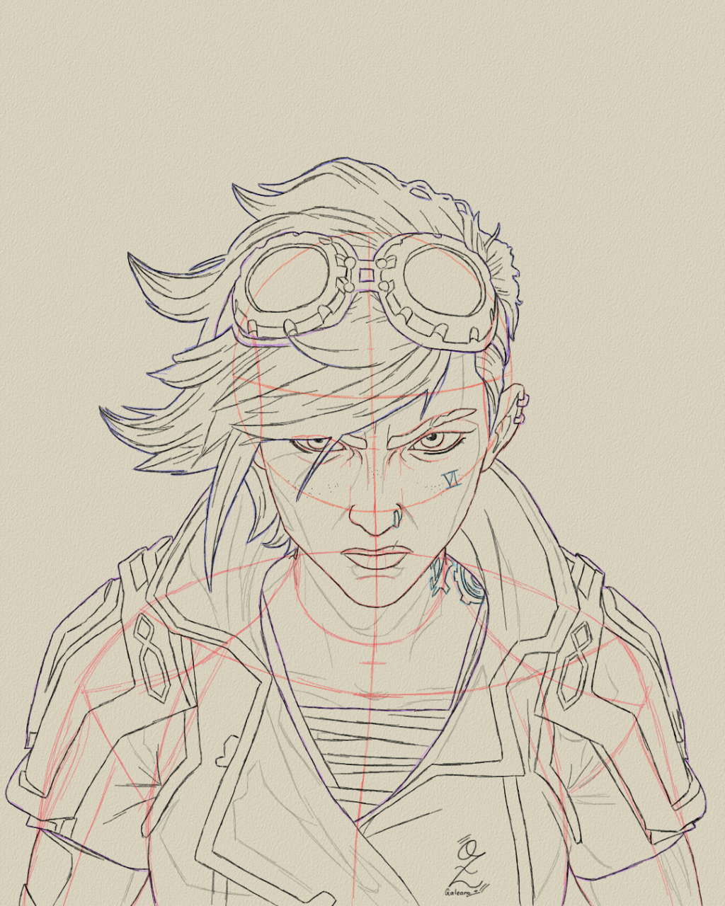 VI Arcane Drawing Sketch Study by Oz Galeano drawing by Oscar | Doodle ...