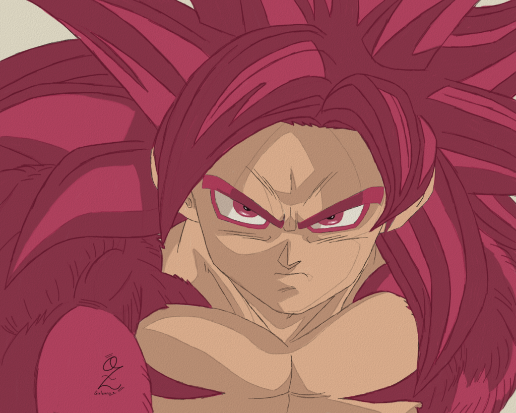 Goku SSJ4 Daima Drawing Art by Oz Galeano drawing by Oscar | Doodle Addicts
