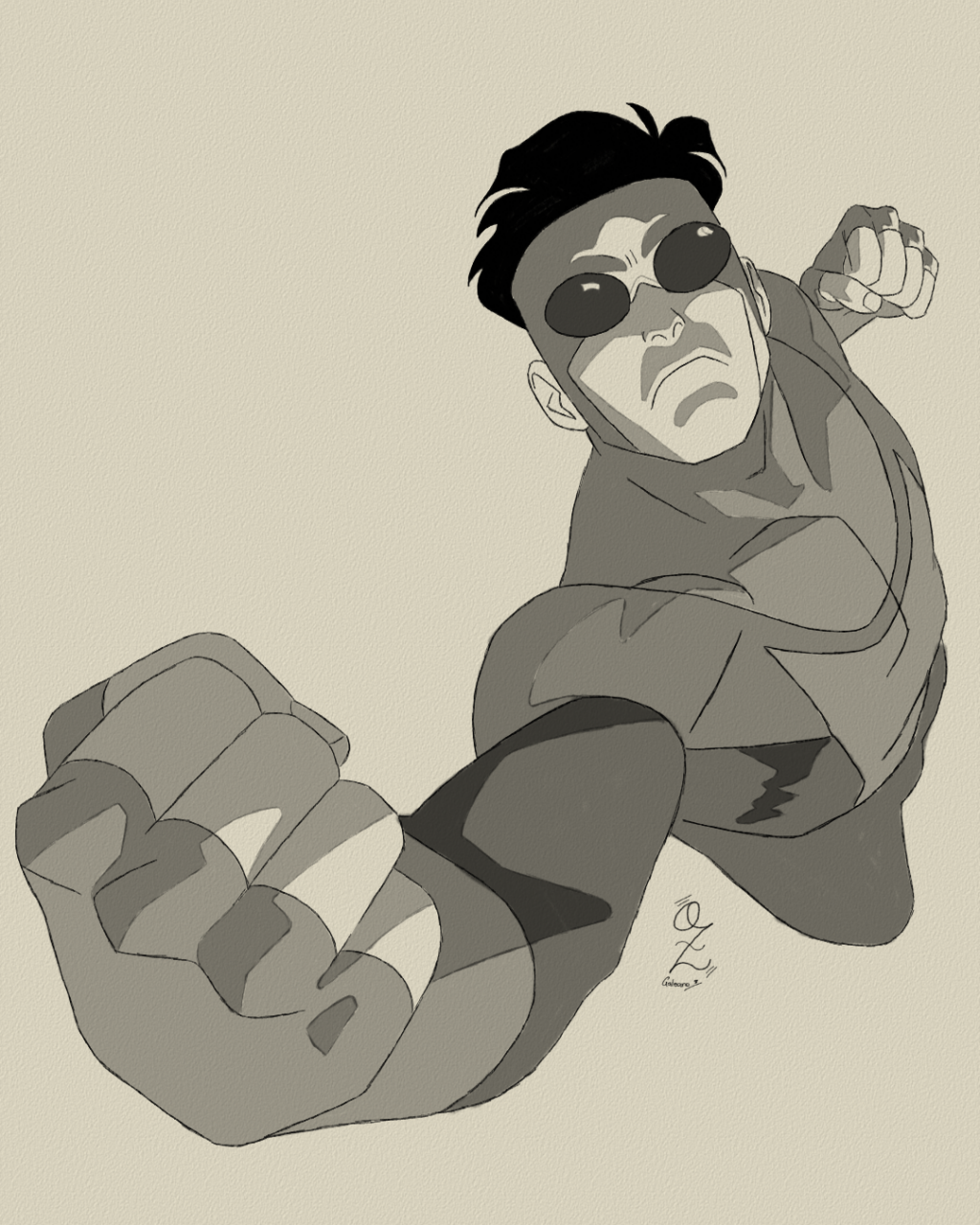 Invincible Drawing Sketch by Oz Galeano drawing by Oscar | Doodle Addicts