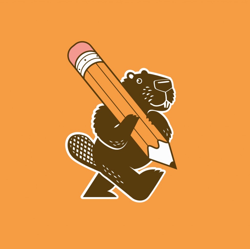 Sharp ideas - Beaver logo drawing by Richard Koehler | Doodle Addicts