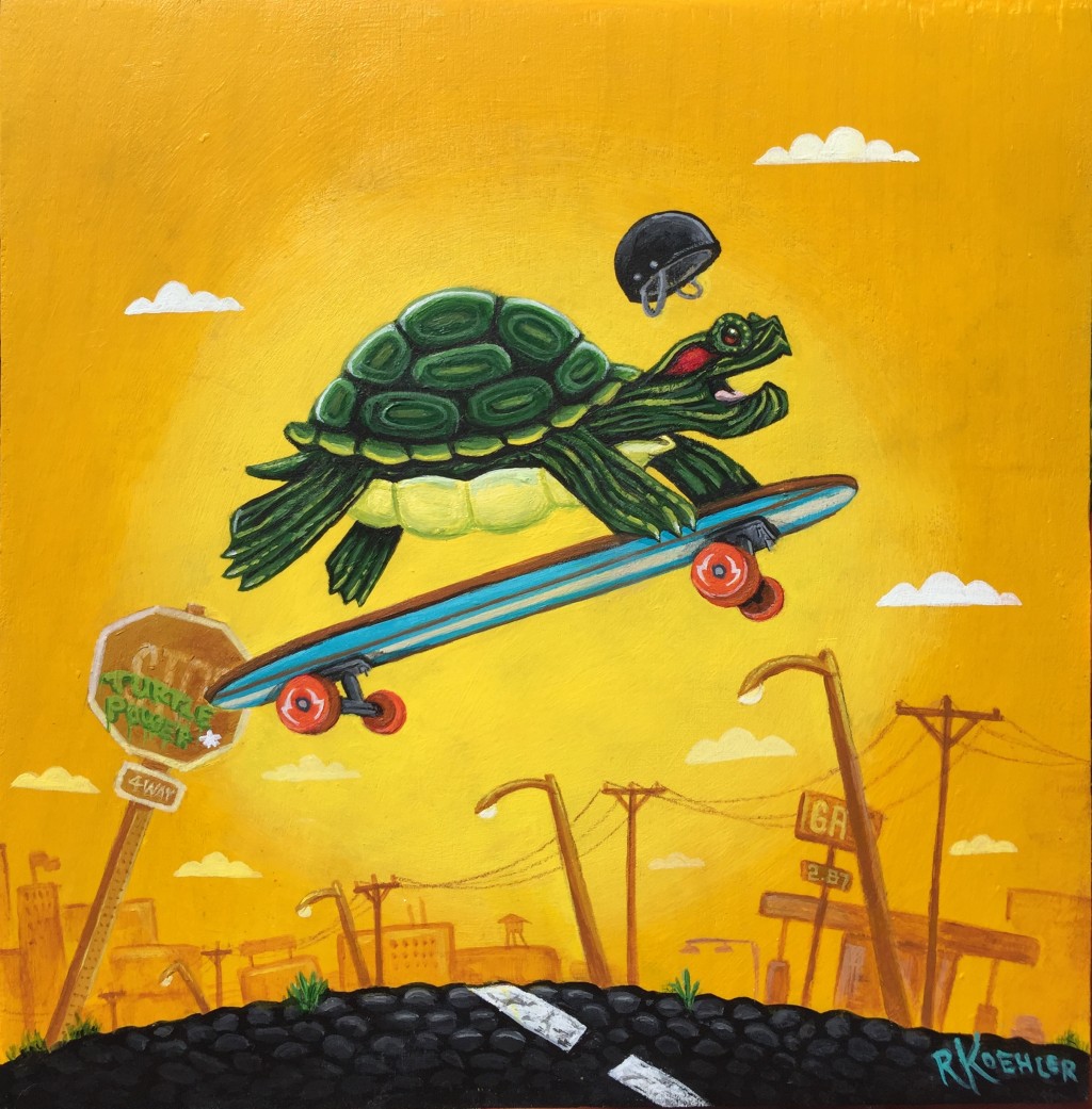 Road $kill: Turtle Power drawing by Richard Koehler | Doodle Addicts