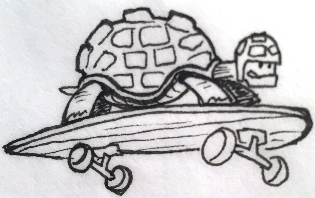 Road $kill: Turtle Power drawing by Richard Koehler | Doodle Addicts